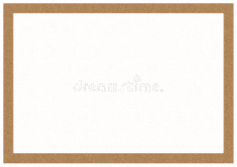Brown Frame on a Pattern Background Stock Vector - Illustration of ...