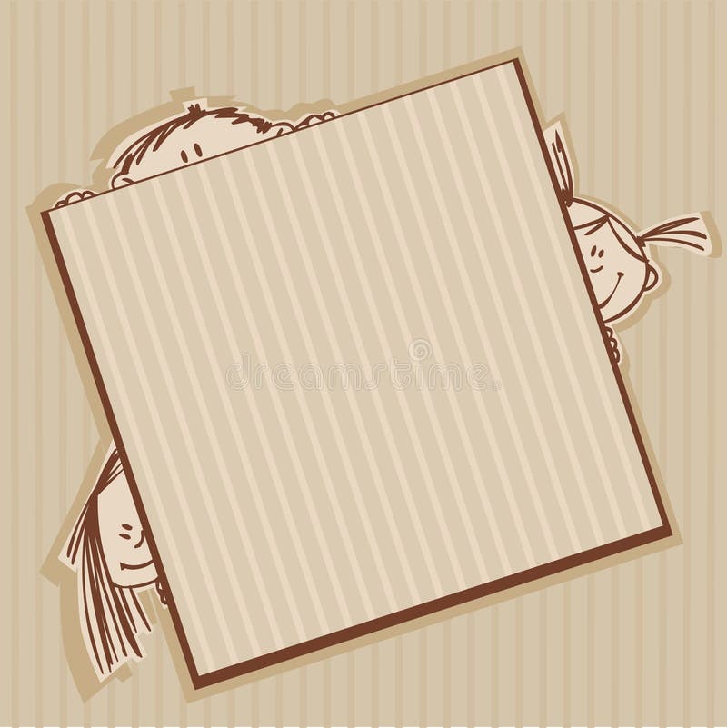 Brown framework stock vector. Illustration of children - 13533689