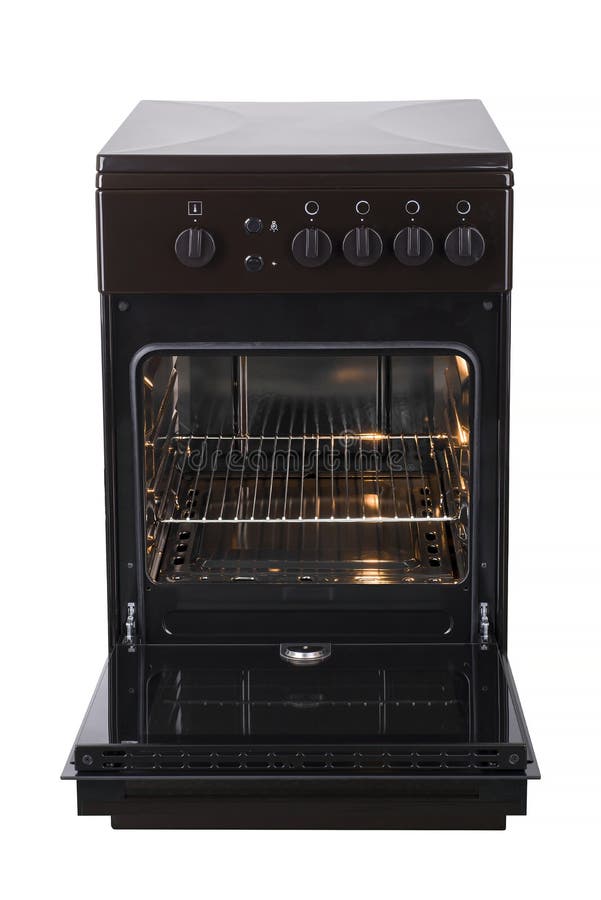 Brown Gas Stove Isolated on a White Background Stock Photo - Image of ...