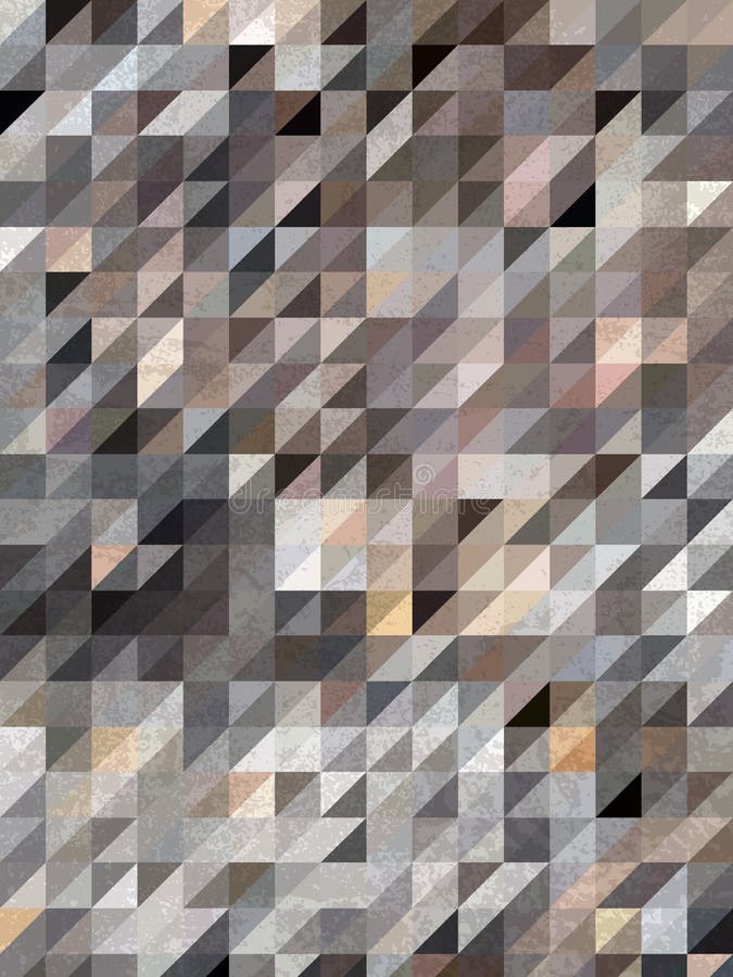 Brown Geometric Art of Triangle Shape Pattern Stock Vector ...