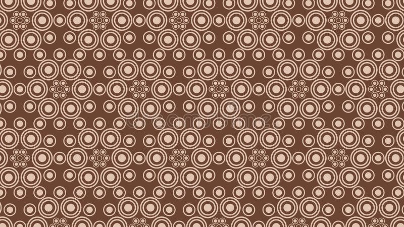 Brown Geometric Circle Pattern Background Vector Graphic Stock Vector ...