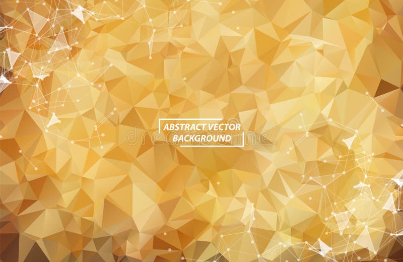 Brown Geometric Polygonal Background Molecule and Communication ...