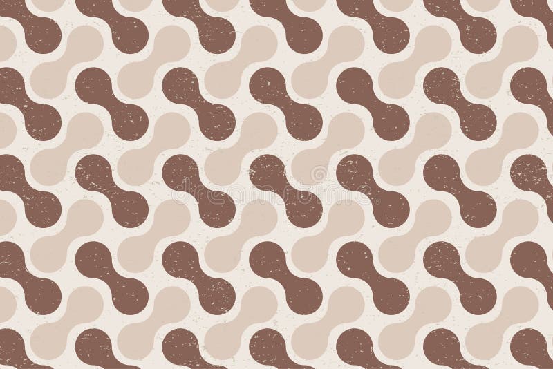 Brown Geometric Vintage Seamless Pattern Background Stock Vector ...