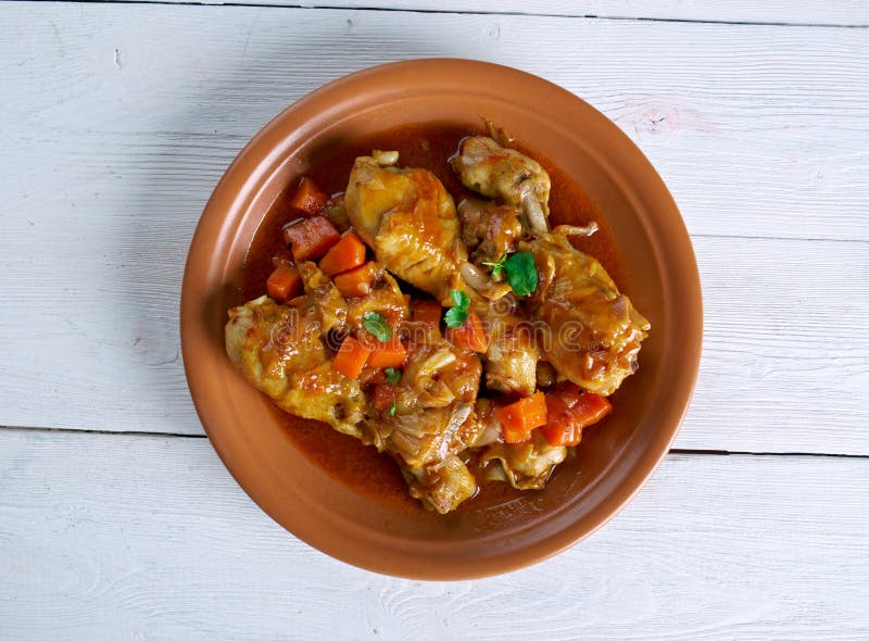 Brown Giamaicano Stew Chicken Immagine Stock - Immagine di giamaicano ...