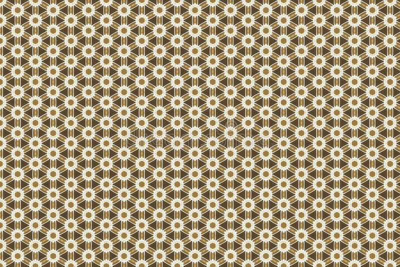 Brown Gift Wrapping Paper with Ornaments Seamless Stock Illustration ...