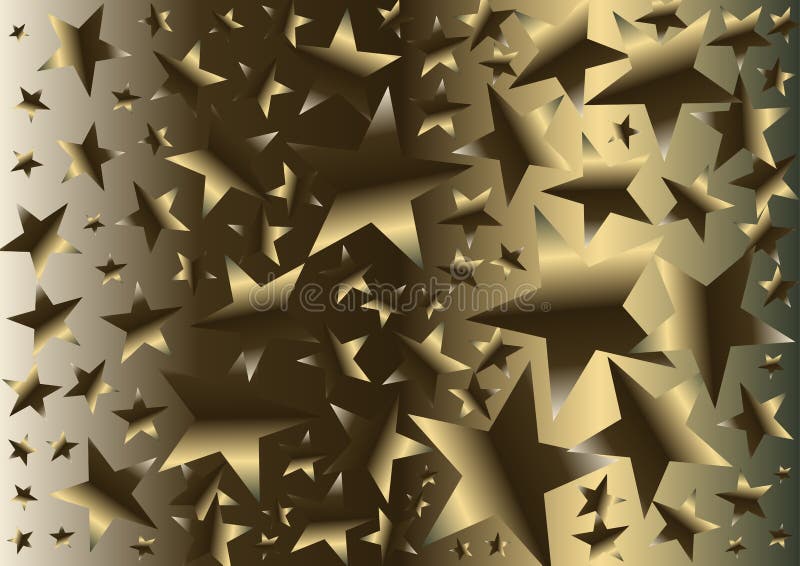 Brown and Gold Gradient Star Background Vector Art Beautiful Elegant ...