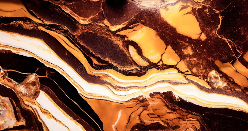 Brown and Gold Marble Stone Texture. Generative AI, Generative, AI ...