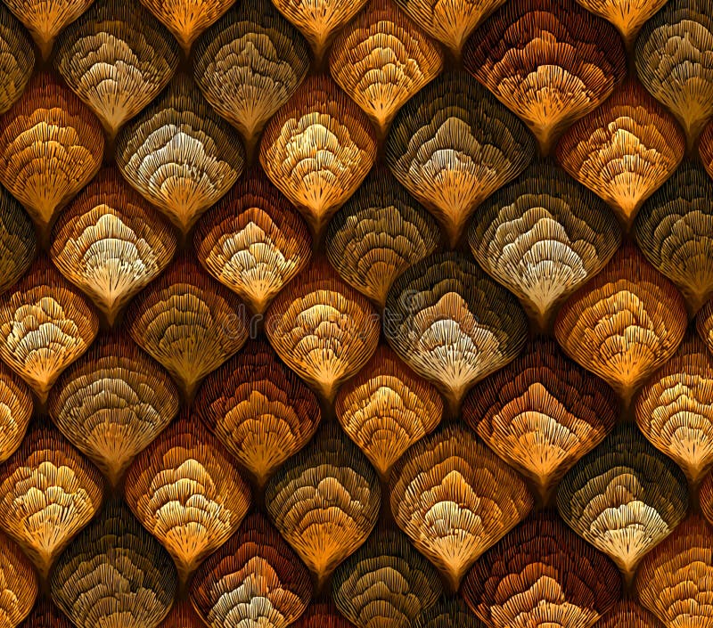 Dragon Scales Seamless Repeat Pattern Gold Stock Photos - Free ...