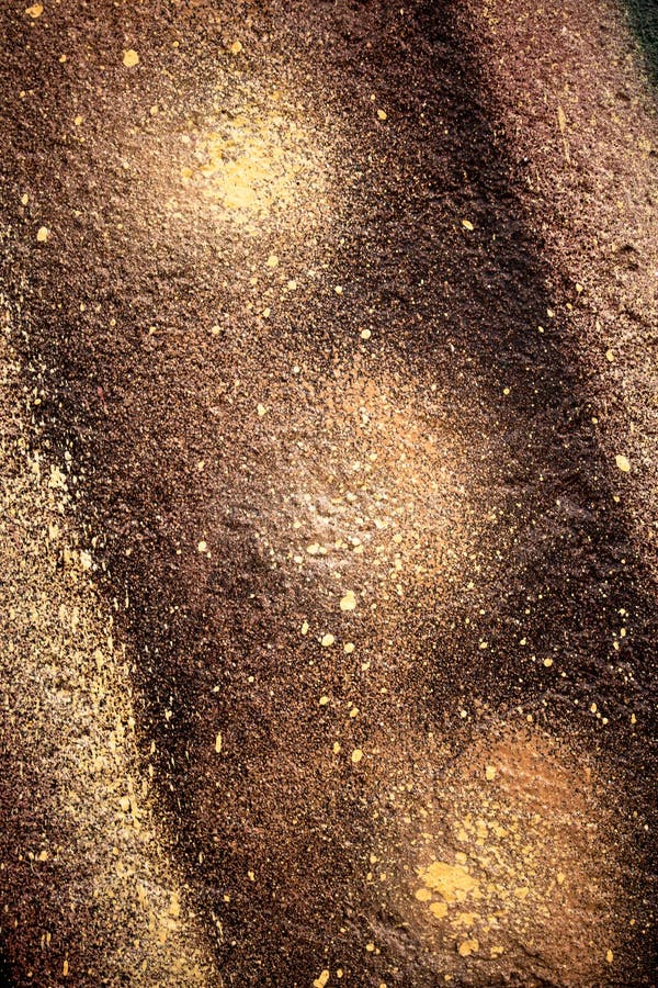 Brown Gold Texture with Drops and Splashes Close Up Stock Image - Image ...