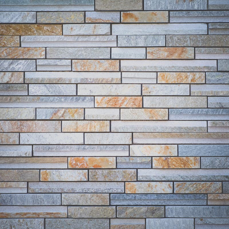 Brown Granite Stone Block Wall Stock Photo - Image of modern, seamless ...