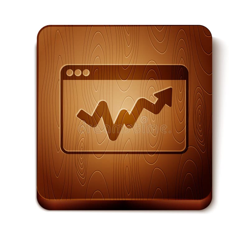 Brown Pie Chart Infographic Icon Isolated on White Background. Diagram ...