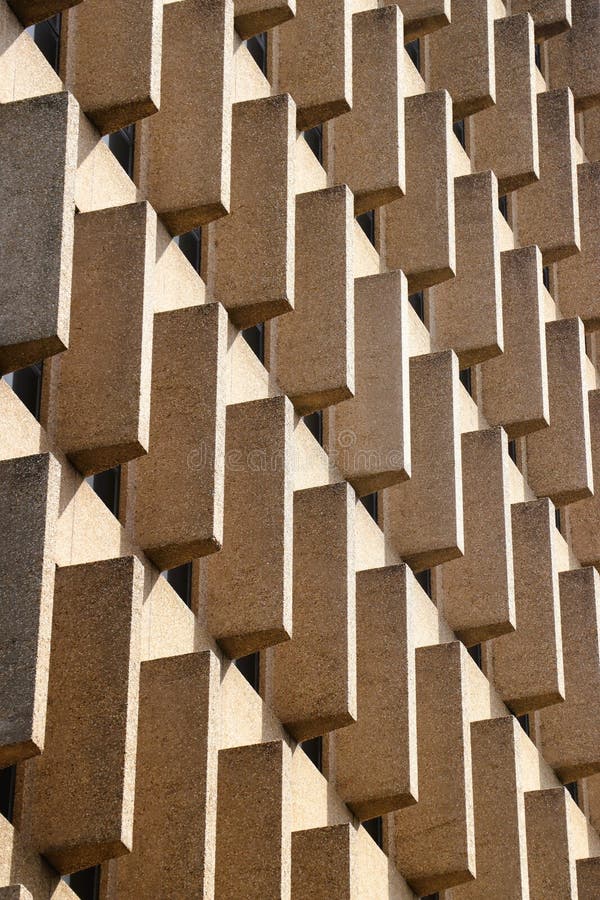 Brown-gray Concrete Rectangle Slab Building Detail Stock Photo - Image ...