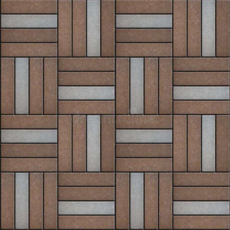 Brown and Gray Pavement Rectangle Laid in Form of Stock Photo - Image ...