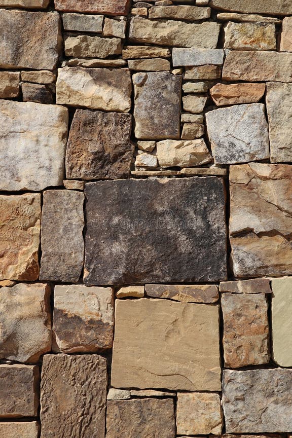 Brown and Gray Rectangular Stone Wall Detail Stock Photo - Image of ...