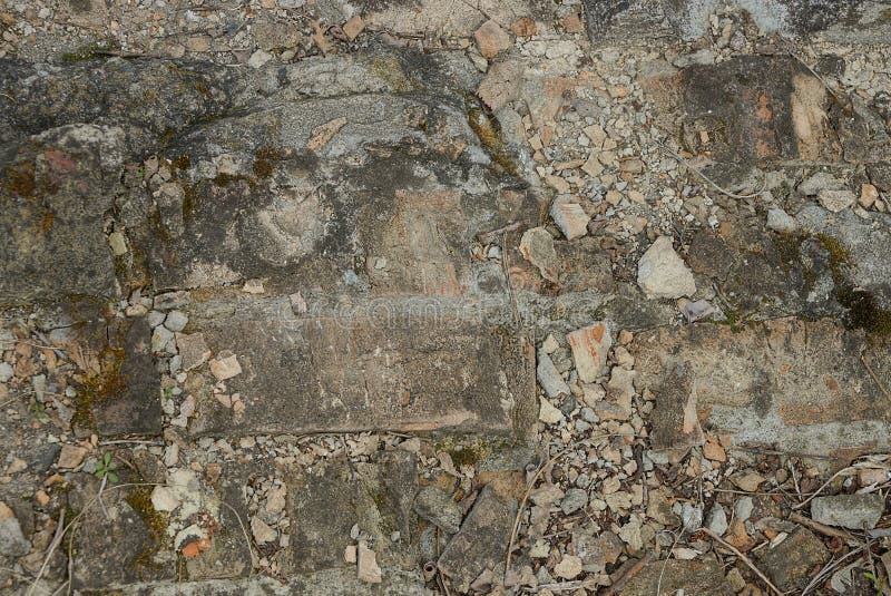 Brown Gray Stone Texture of Old Dirty Bricks Stock Photo - Image of ...