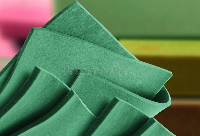 Brown and Green Sponge Foam Sheets Stock Photo - Image of life, focus ...