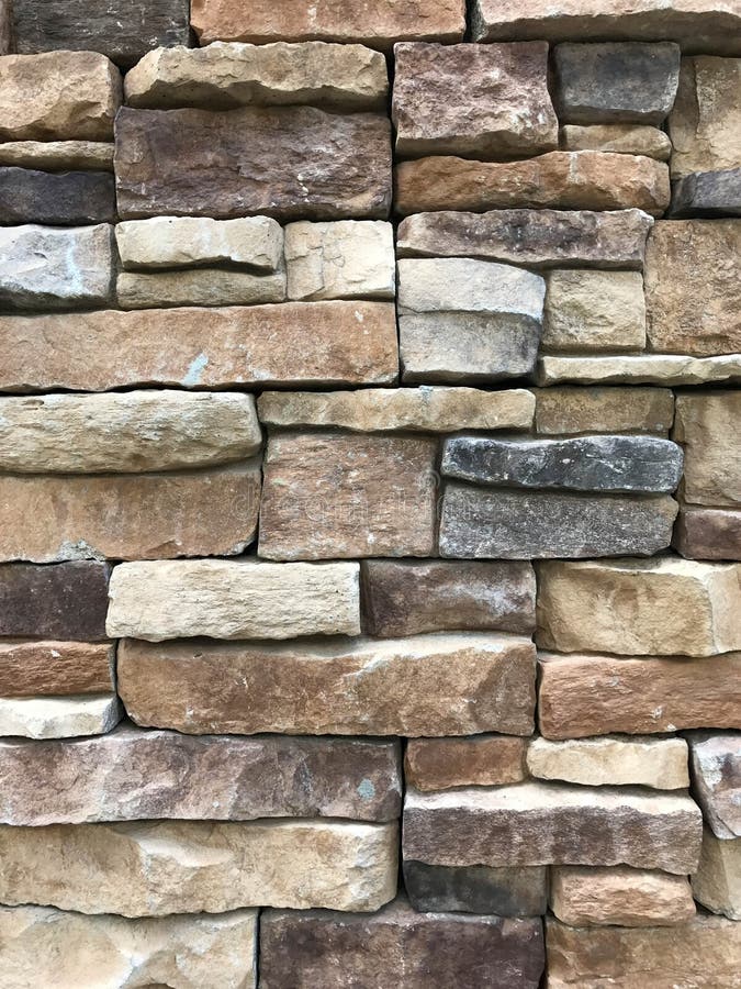 Brown and Grey Granite Stone Wall Stock Photo - Image of brick, stack ...
