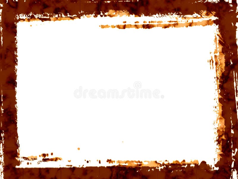 Brown grunge border stock illustration. Illustration of brown - 4974900