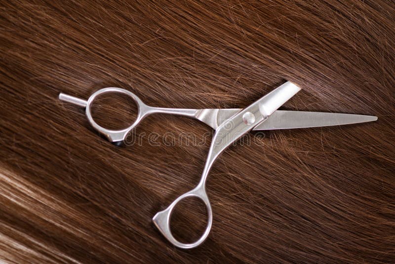 Brown hair stock image. Image of work, scissors, beautiful - 37700431