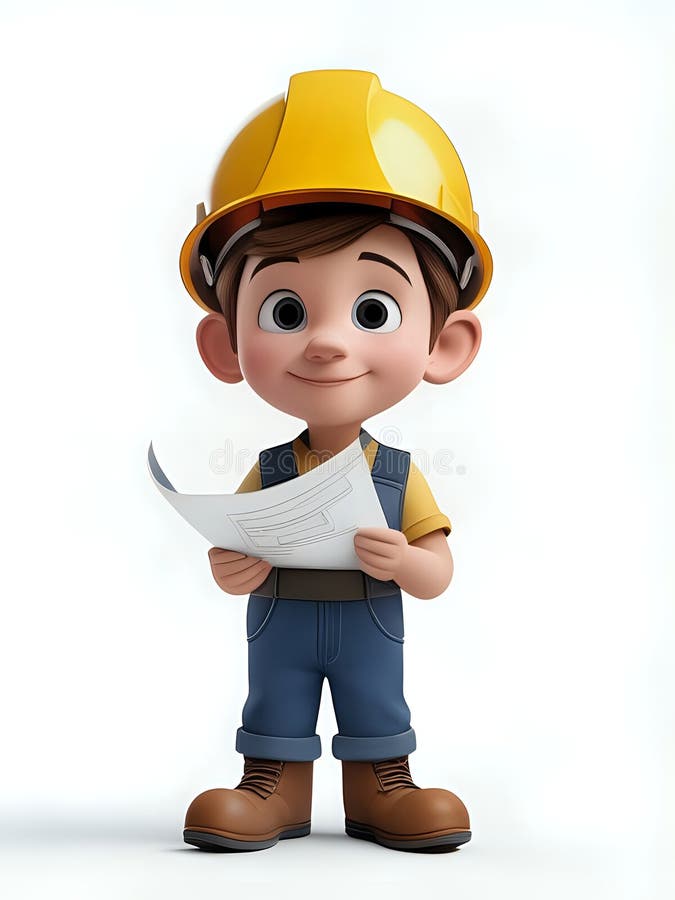 Future Builder Learn To Read Blueprints Stock Illustration ...