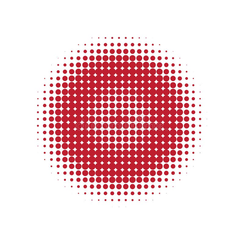 Brown Halftone Logo. Abstract Gradation. Texture Dots. Dot Illustration ...