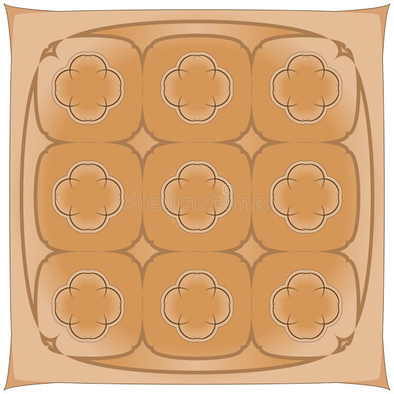 Brown handkerchief stock vector. Illustration of violet - 15176436