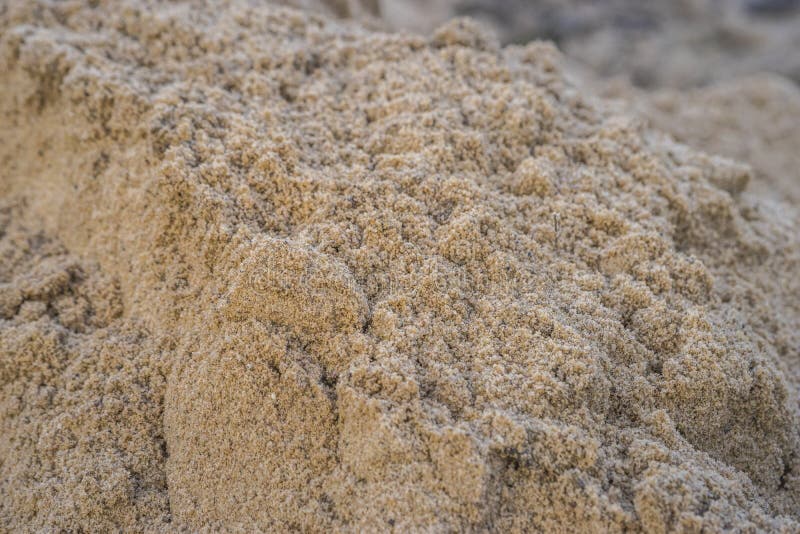 Brown Heap Of Sand Material For Constructing Stock Photo - Image of ...