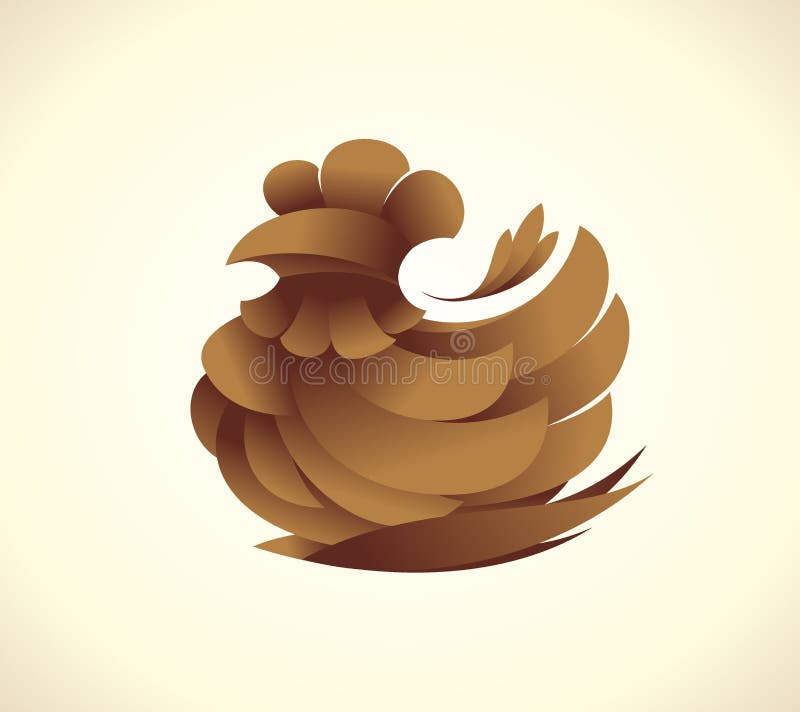 Brown Hen Symbol Logo Concept Stock Vector - Illustration of delicious ...
