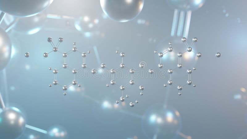 Brown Ht Molecular Structure, 3d Model Molecule, Chocolate Brown Ht ...