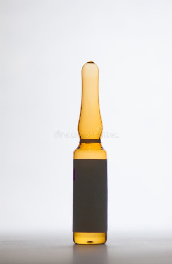Brown injection ampule stock photo. Image of medical - 32324742