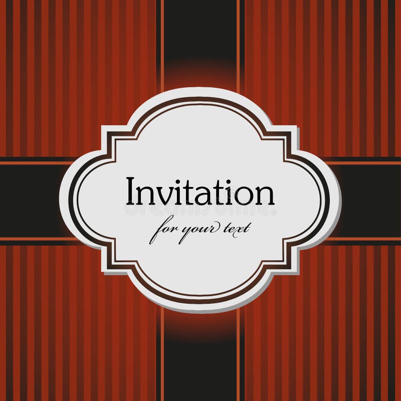 Vector Paper Presentation / Invitation Cards in Retro Style. Soft ...