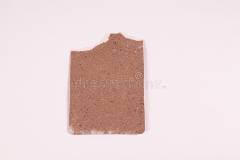 Brown Jagged Rectangle Top View Stock Photo - Image of casual, object ...