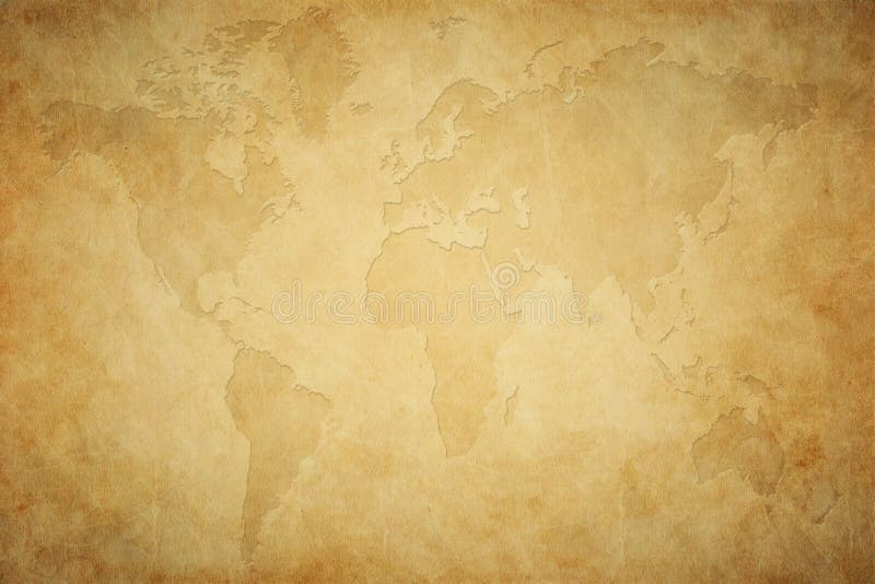 Brown-Karte Des Welthintergrundes Stockbild - Bild von karte, abdeckung ...