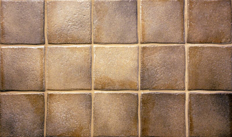 Brown Rustic Tile Background Stock Photo - Image of abstract, tiled ...