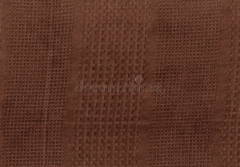 Brown Kitchen Towel Texture. Stock Photo - Image of carpet, cotton ...