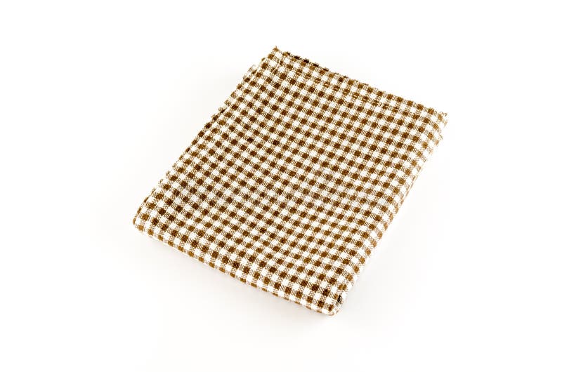 Brown kitchen towel stock photo. Image of flat, closeup - 40734772