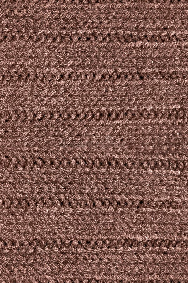 Brown knitted texture stock image. Image of needlework - 166766489