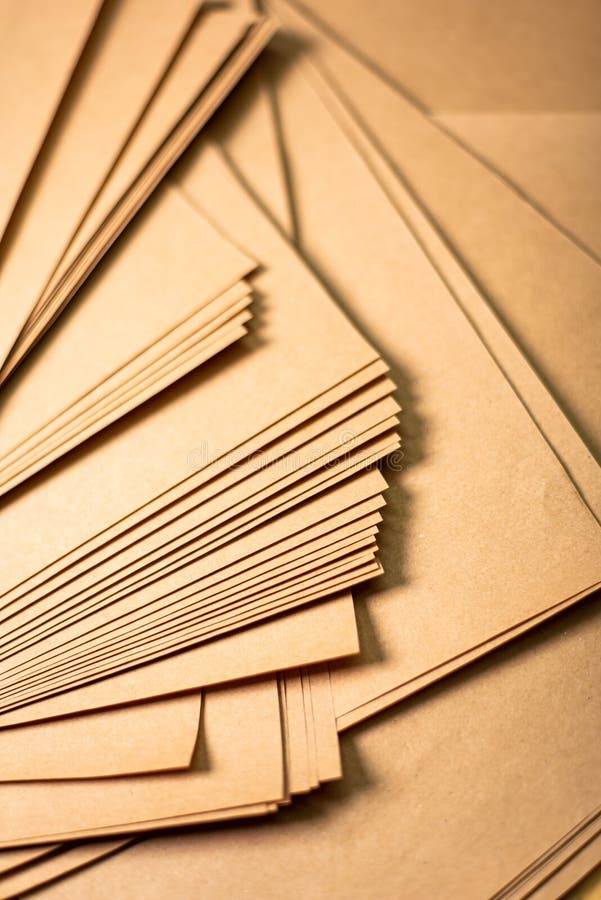 Brown Kraft Paper. Sheets of Brown Paper Stock Photo - Image of ...