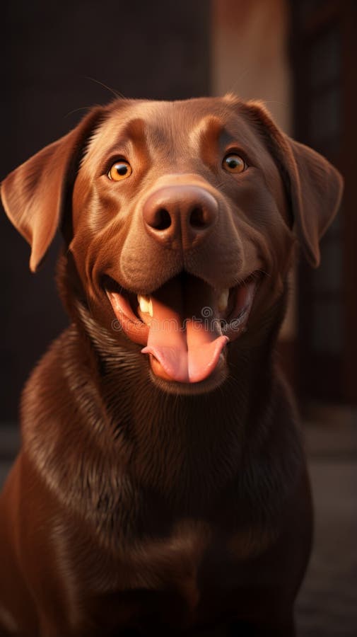 Brown Labrador stock illustration. Illustration of brown - 288870807