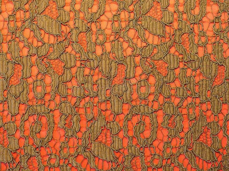 Brown lace fabric stock image. Image of clothing, macro - 27776469