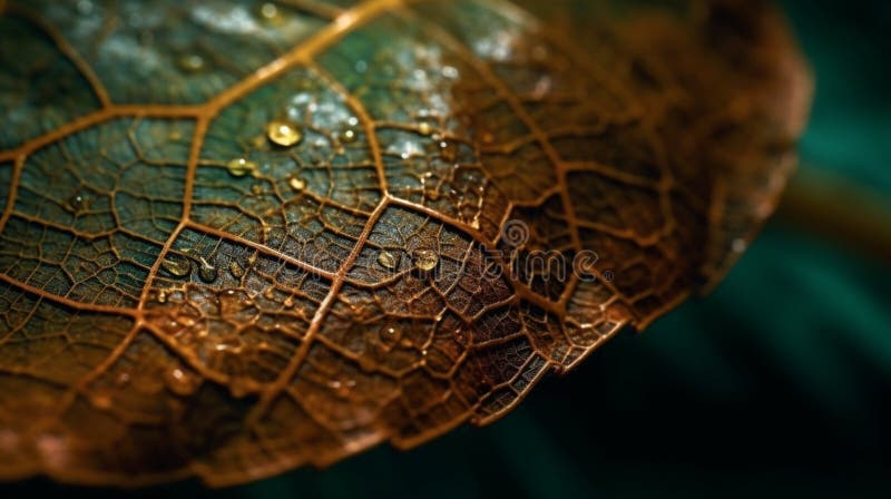 Brown Leaf Close Up Background for Graphic Design or PowerPoint ...