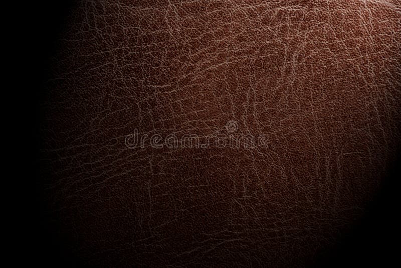 Brown Leather Background. Texture of Genuine Leather Stock Photo ...