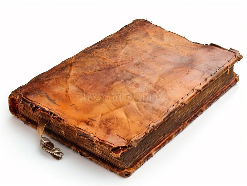 A Brown Leather Book with a Metal Clasp Stock Image - Image of journal ...