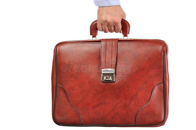 Hand Fastened with Handcuffs To Briefcase Stock Photo - Image of ...
