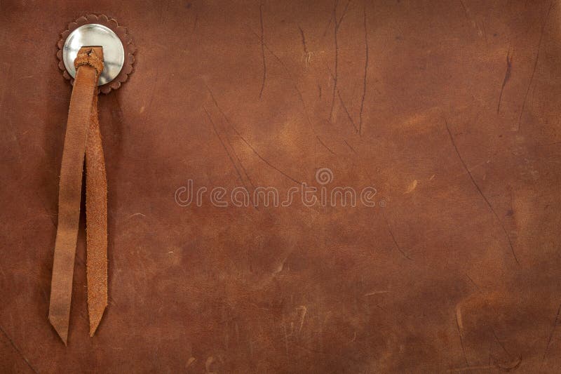 Brown Leather Chaps Texture Background with Concha and Tassels Stock ...