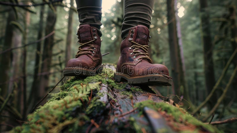 The Rugged Hiking Boots.AI Generated Image Stock Photo - Image of trip ...