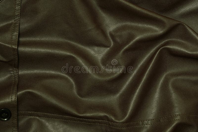 Brown Leather Jacket and Seam Pattern Stock Image - Image of object ...