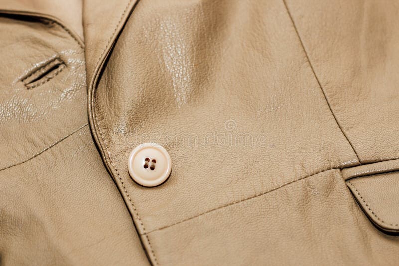Brown Leather Jacket Texture, Genuine Soft Leather. Stock Photo - Image ...