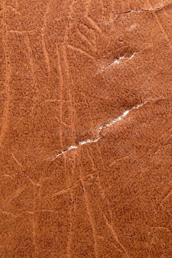 Brown Leather Material with Cracks As Background Stock Image - Image of ...