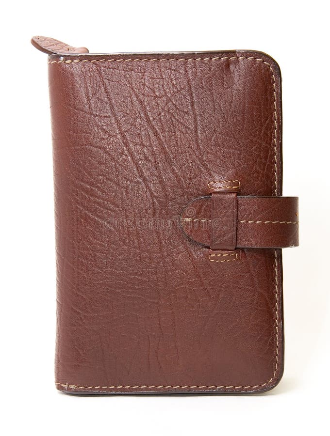 Brown Leather Wallet or Purse Stock Photo - Image of isolate, case: 7361344